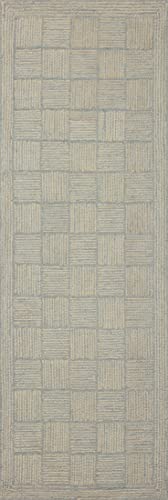 Loloi Chris Loves Julia x Francis Collection FRA-03 Silver/Sky, Contemporary 7'-9" x 9'-9" Area Rug