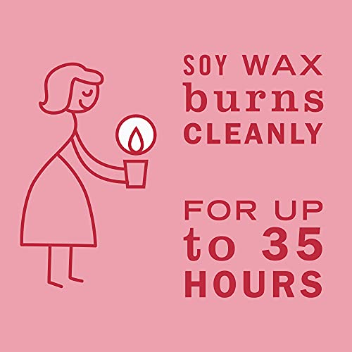 Mrs. Meyer's Soy Aromatherapy Candle, 35 Hour Burn Time, Made with Soy Wax and Essential Oils, Peppermint, 7.2 oz