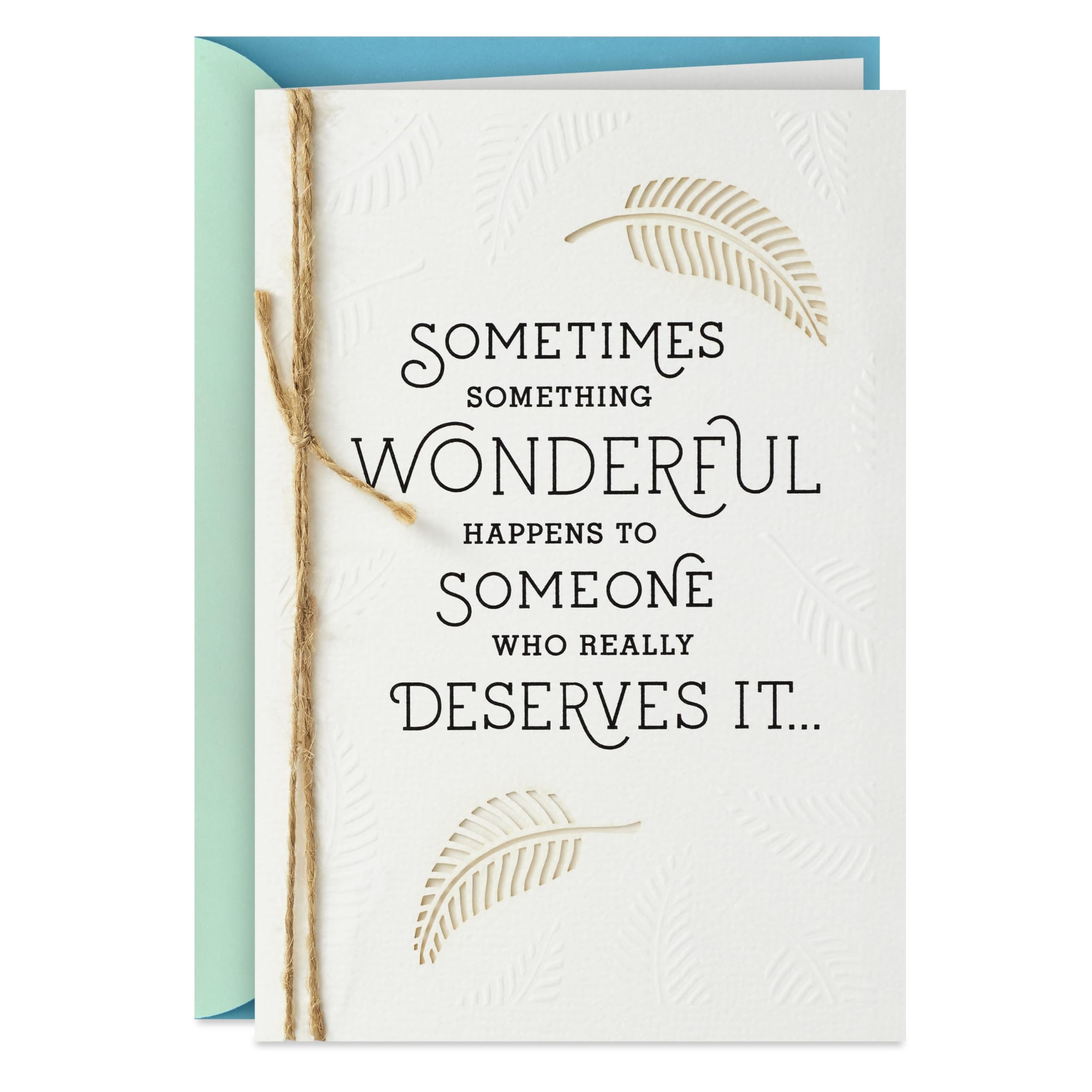 Hallmark Congratulations Card or Graduation Card (Fern Pattern)