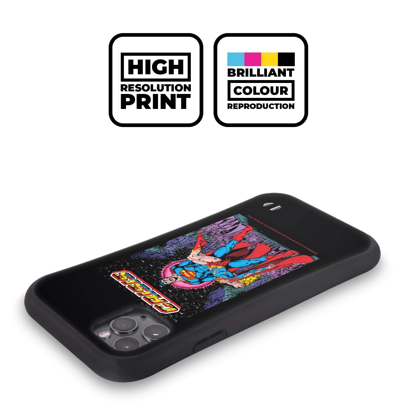 Head Case Designs Officially Licensed Superman DC Comics Supergirl Crisis on Infinite Earths Famous Comic Book Covers Hybrid Case Compatible with Apple iPhone 13 Pro Max