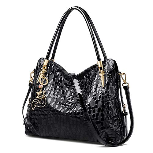 Women Genuine Leather Handbag for Women Tote Purse Top Handle Satchel Shoulder Bag