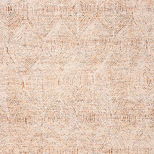 SAFAVIEH Abstract Collection 5' x 8' Ivory / Rust ABT340P Handmade Premium Wool Area Rug