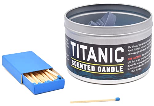 JD and Kate Industries Titanic Scented Candle | Hand-Poured in 16 oz tin | Ocean Scent