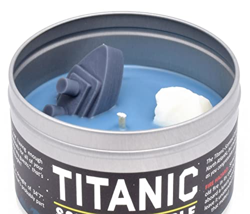 JD and Kate Industries Titanic Scented Candle | Hand-Poured in 16 oz tin | Ocean Scent