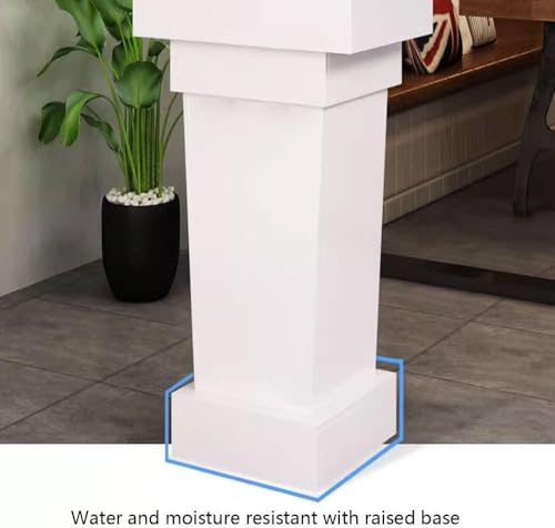 EESHHA Lectern Lecterns Minimalist Podium Stand with Drawers and Open Storage Lecterns Wood Conference Table Portable Teacher Podiums