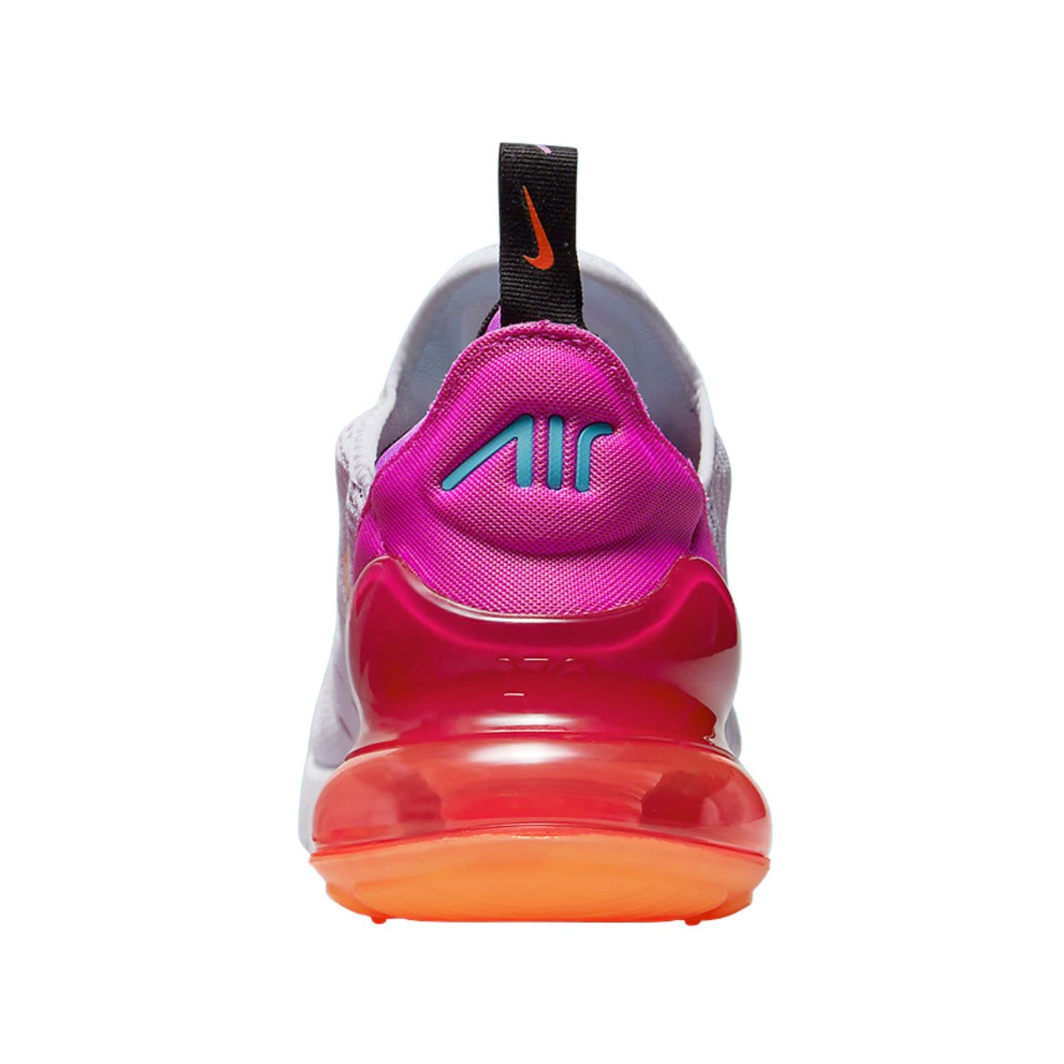 Nike Womens W Air Max 270 Running Shoe, WHITE/BRIGHT CRIMSON-FUCHSIA DREAM, 7.5 US