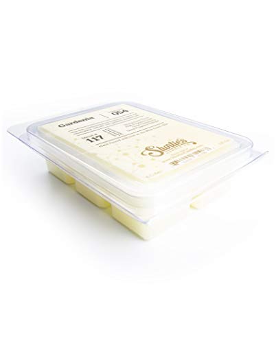 Shortie's Candle Company Pure Gardenia Wax Melts Multi Pack - Formula 117-2 Highly Scented 3 Oz. Bars - Made with Essential & Natural Oils - Flower & Floral Warmer Wax Cubes