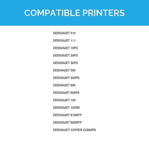 LD Remanufactured Ink Cartridge Replacement for HP 82 (2 Black, 1 Cyan, 1 Magenta, 1 Yellow, 5-Pack)