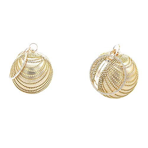 jessie Women Crystal Rhinestone Round Ball Evening Bag Clutch Purse Prom Party Handbag