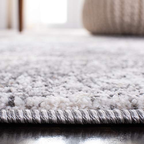 SAFAVIEH Aston Collection 5'3" x 7'7" Light Grey/Grey ASN715F Modern Abstract Non-Shedding Living Room Bedroom Dining Home Office Area Rug