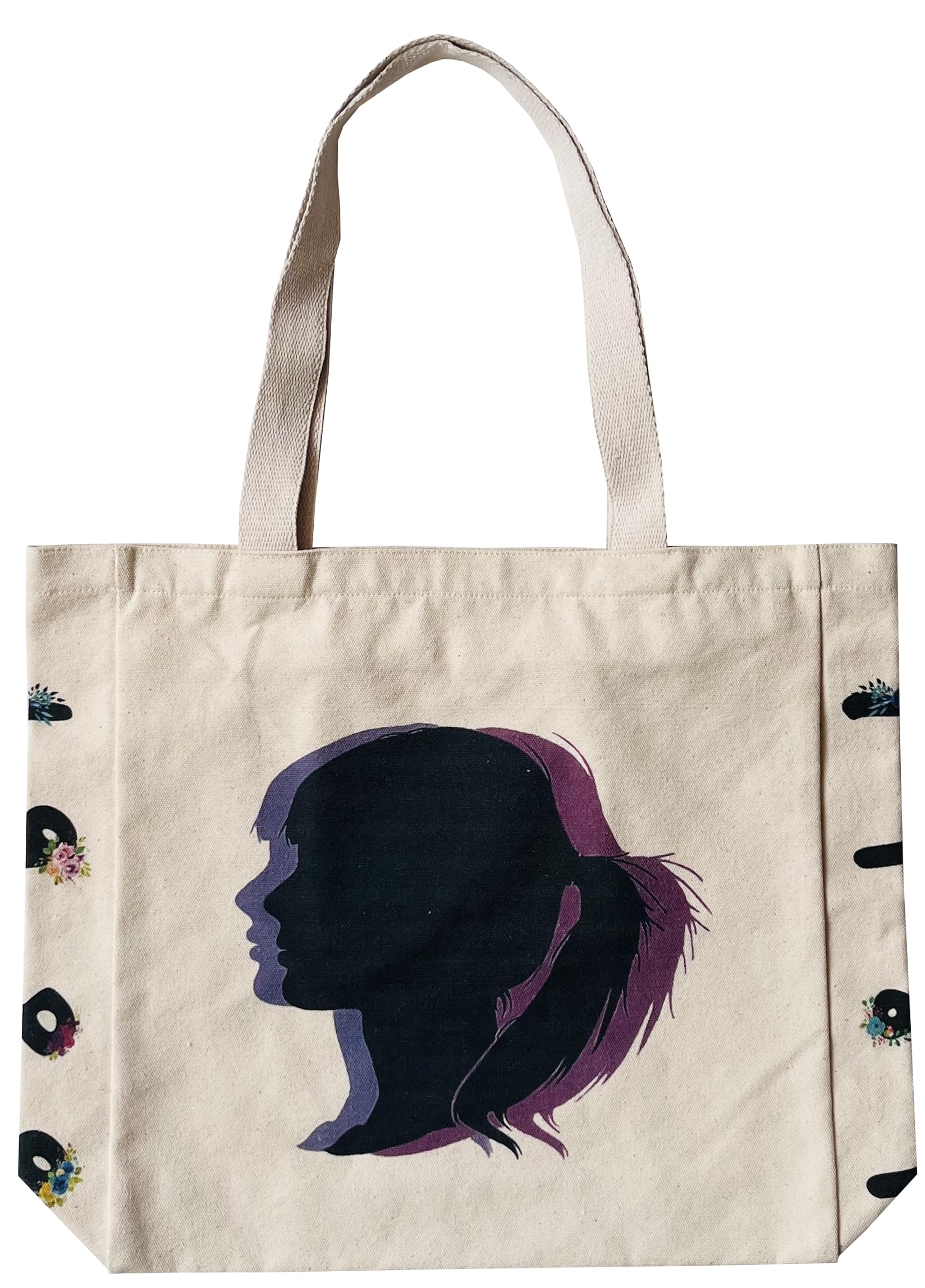 HaoHakka Canvas Tote Bag Aesthetic Vintage, Cute Graphic Trendy Tote Bags with Zipper Pockets Valentines Christmas Gifts for Women Girls Her(Alphonse Maria Mucha)