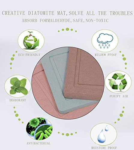 Sunny Eli Diatomite Cup Coaster Mat 2 Pack, Coasters for Drinks, Diatomite Cup Holder Mat, Coasters, Fast Water Absorbent Coasters, Self-Dry Diatomaceous Cup Holder, Small Plant Tray (Desert Mauve)