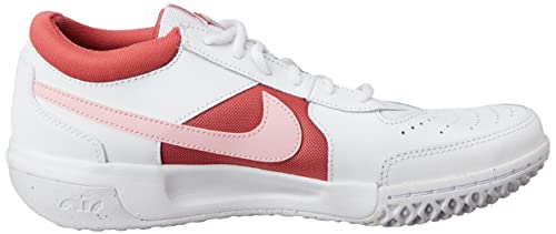 NIKE W Zoom Court Lite 3, Women's Sneaker, White Med Soft Pink Adhoba, 13 AU