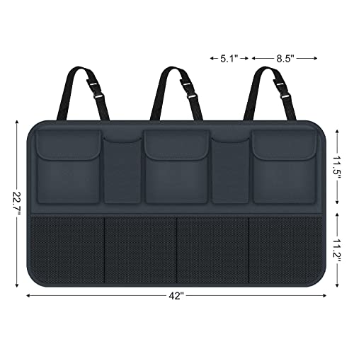 Car Trunk Organizers,Backseat Hanging Organizer with 9 Large Storage Bag,Car Trunk Tidy Storage Bag Organizer