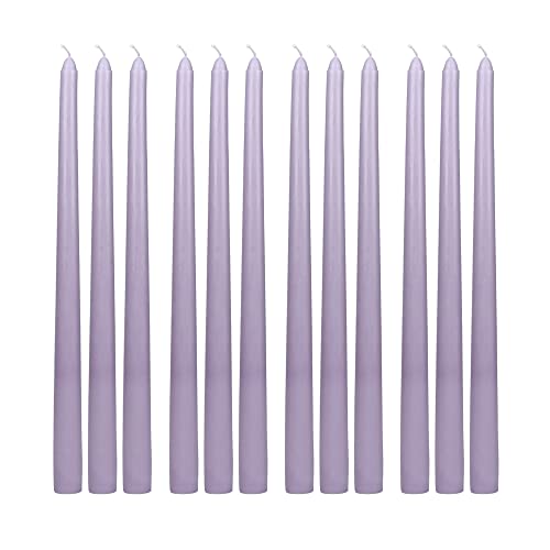 Zest Candle Piece, 12-Inch, Lavender Taper Candles, 12", 12 Count