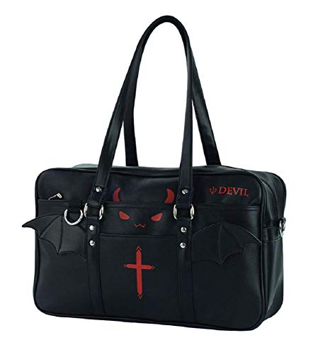 GK-O Japanese Lolita PU Leather Handbag Kawaii Devil Gothic Shoulder Bag School Bag Messenger Bags
