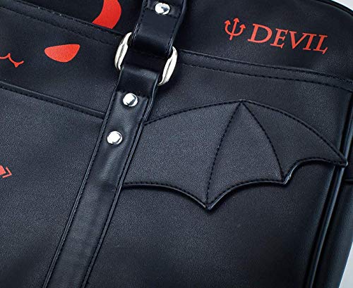 GK-O Japanese Lolita PU Leather Handbag Kawaii Devil Gothic Shoulder Bag School Bag Messenger Bags