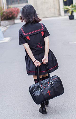GK-O Japanese Lolita PU Leather Handbag Kawaii Devil Gothic Shoulder Bag School Bag Messenger Bags