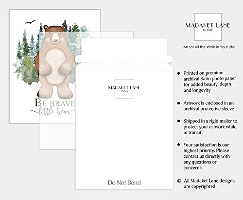 Boy Nursery Wall Decor - Baby Boy Room Decor - Woodland Nursery Decor for Boys - Boys Room Decorations for Bedroom - SET OF 4 Prints - 8x10 Each - UNFRAMED