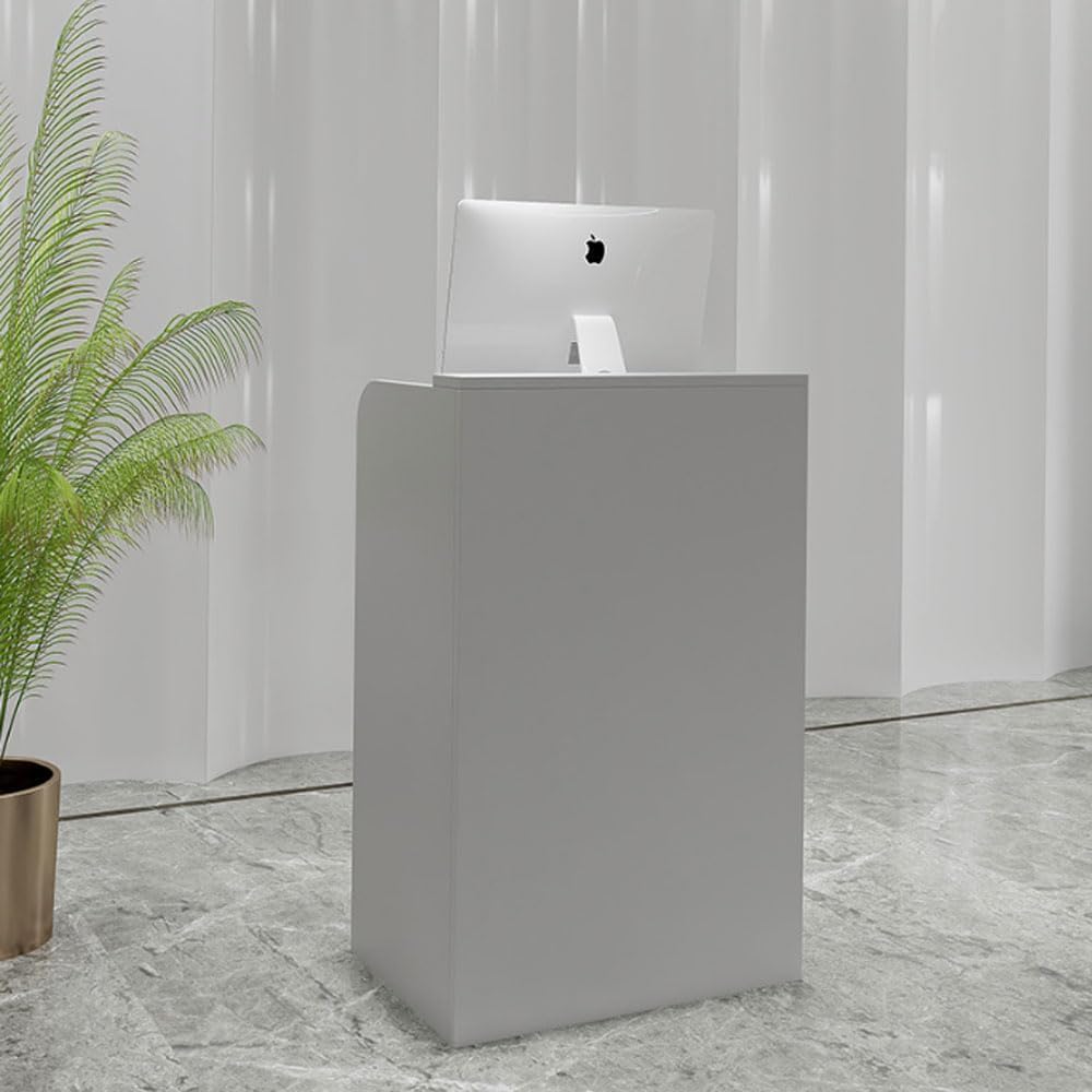 Lectern Lightweight Lecterns Wooden Laptop Desk Podium Stand Small Conference Teacher Podiums Simple Floor Standing Standing Lectern, White