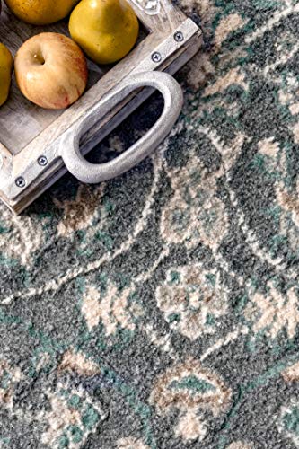 nuLOOM Manor Classic Floral Area Rug, 5' x 8', Grey