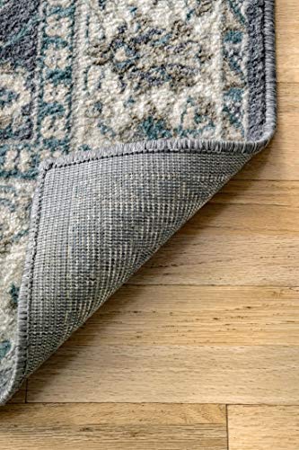 nuLOOM Manor Classic Floral Area Rug, 5' x 8', Grey