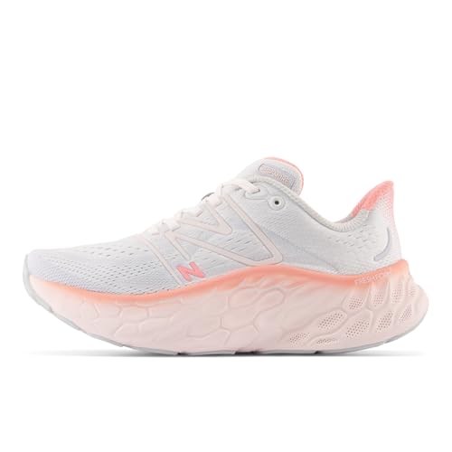 New Balance Women's WMORV4 Running Shoe, Quartz Grey/Washed Pink/Grapefruit, 8.5