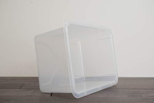 Angeles Clear Bin Storage, Small Plastic Bins, Cubby Trays, Classroom Organization for Daycare/Preschool, Toddler Book Shelf Organizer for Kids Toys - ANG7052O