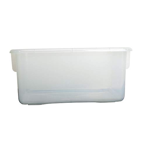Angeles Clear Bin Storage, Small Plastic Bins, Cubby Trays, Classroom Organization for Daycare/Preschool, Toddler Book Shelf Organizer for Kids Toys - ANG7052O