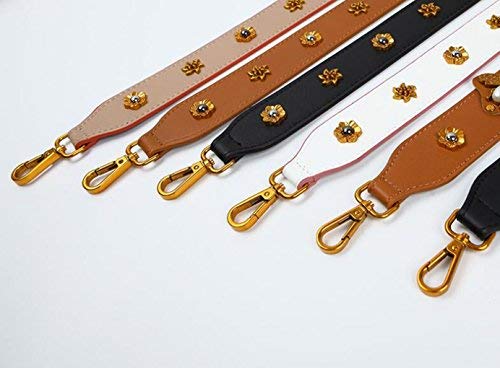 HandBag Straps Replacement PU Leather Handbags Strap Shoulder Bag Straps (Black-02)