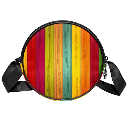 NigelMu Crossbody Bags for Women,retro colorful wood pattern,Travel Bag Purses and Handbags Shoulder Bag Messenger Bag