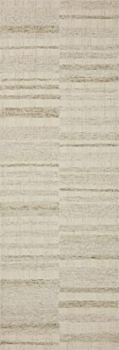 Loloi Chris Loves Julia x Chris Collection CHR-02 Natural/Sage, Transitional 18" x 18" Sample Rug