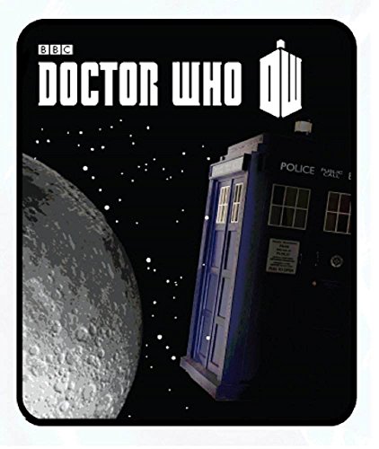 Doctor Who "Tardis Moon Comfy Fleece Blanket Throw 50x60