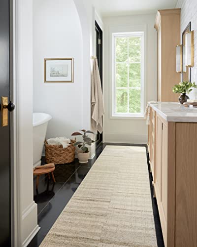 Loloi Chris Loves Julia x Chris Collection CHR-02 Natural/Sage, Transitional 18" x 18" Sample Rug