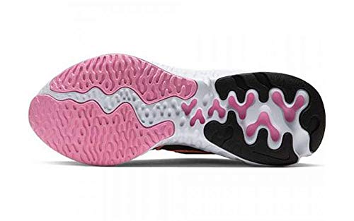 Nike Women's Race Running Shoe, Black Orange Pulse White Pink, 5.5