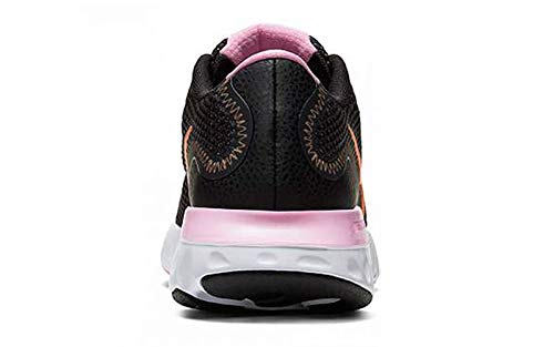 Nike Women's Race Running Shoe, Black Orange Pulse White Pink, 5.5