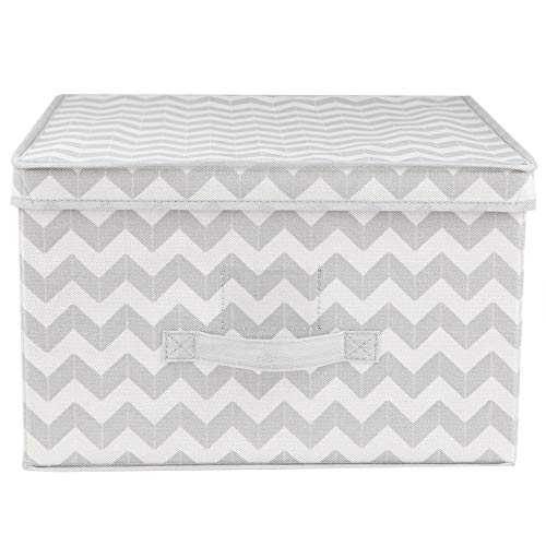 Home Basics Chevron Collection Storage and Organization (Jumbo Bin)