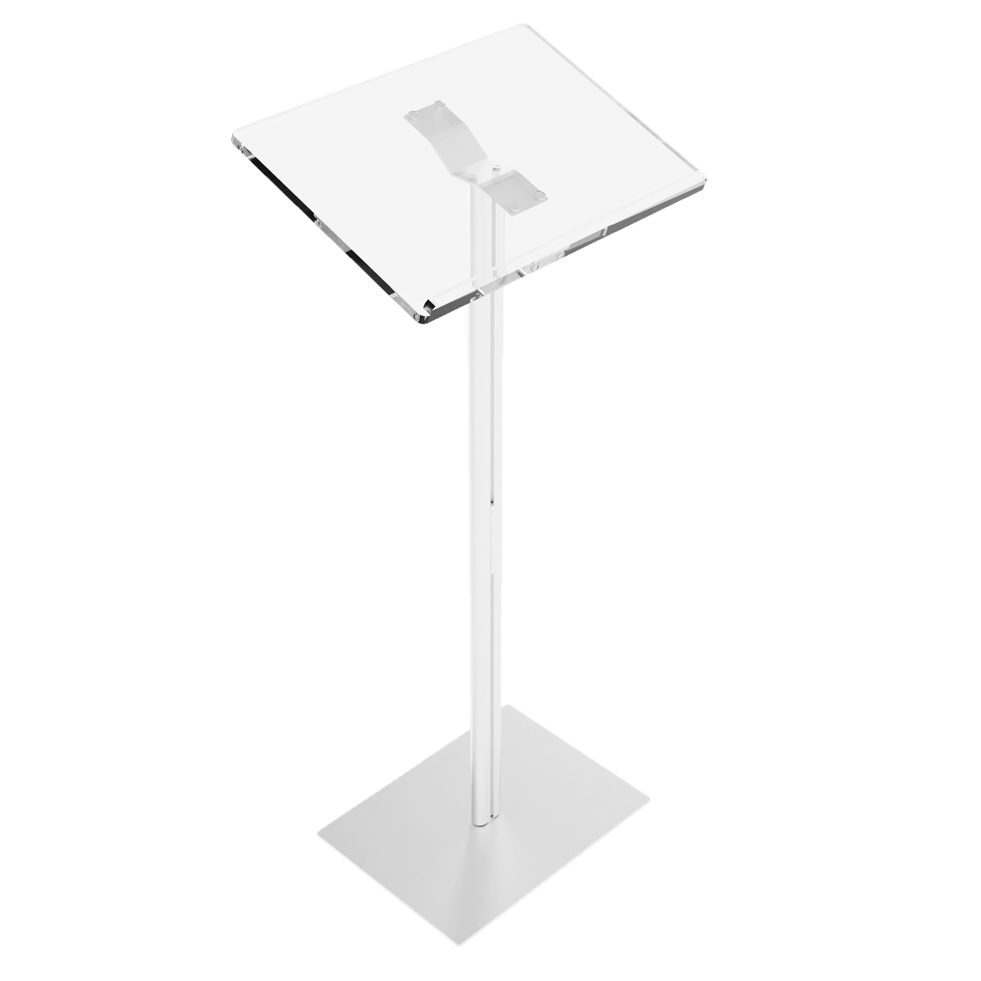 CRYSFLOA Acrylic Podium Stand Speaking Podium 18.5''x12.5''x43.6'' Pulpits for Churches Lecterns Design for Lecture Recital Speech Presentation Podium Stand for Restaurant Wedding Office Classroom