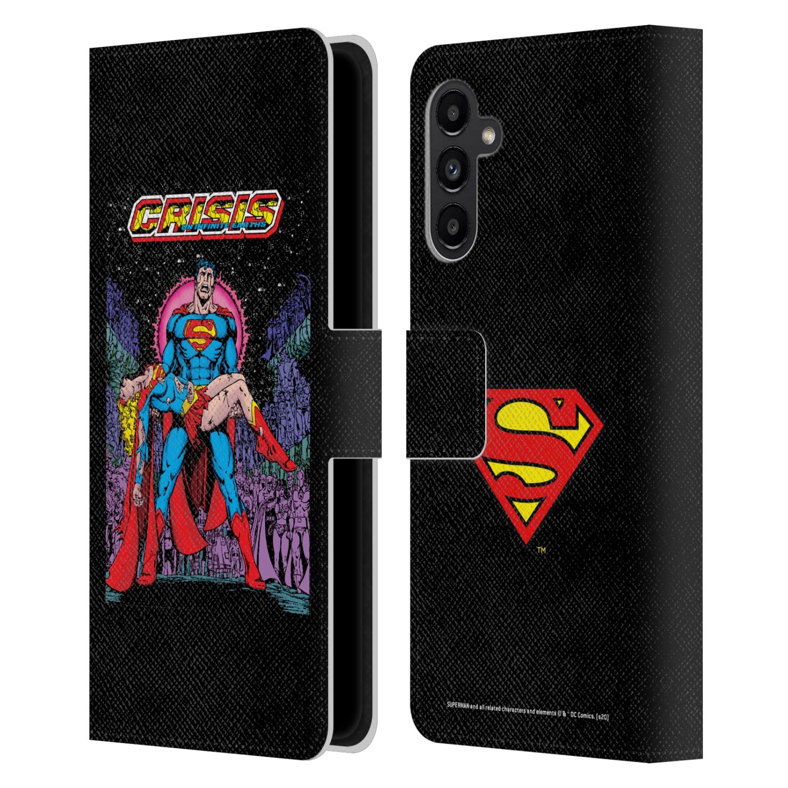 Head Case Designs Officially Licensed Superman DC Comics Crisis On Infinite Earths Famous Comic Book Covers Leather Book Wallet Case Cover Compatible with Samsung Galaxy A13 5G (2021)