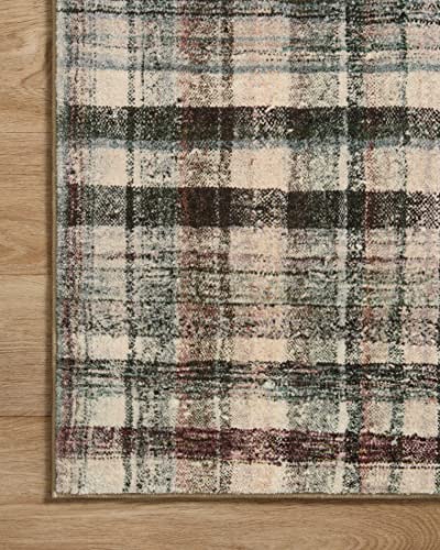Loloi Chris Loves Julia x Humphrey Collection HUM-03 Forest/Multi, Contemporary 5'-0" x 7'-0" Area Rug feat. CloudPile™