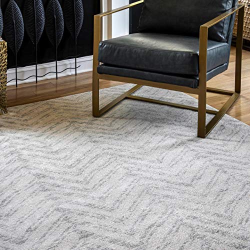 nuLOOM Rosanne Geometric Area Rug, 5' x 7' 5", Grey