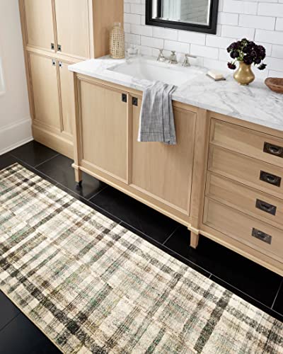 Loloi Chris Loves Julia x Humphrey Collection HUM-03 Forest/Multi, Contemporary 5'-0" x 7'-0" Area Rug feat. CloudPile™