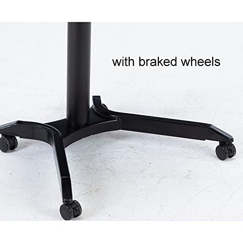 Lectern Podium Stand,Lectern Podium Stand,Standing Desk Laptop Stand Cart Mobile Height-Adjustable Sit to Stand Office Desk Podium Standing Table, Panel 71.5x50cm/C/Height 68/108cm