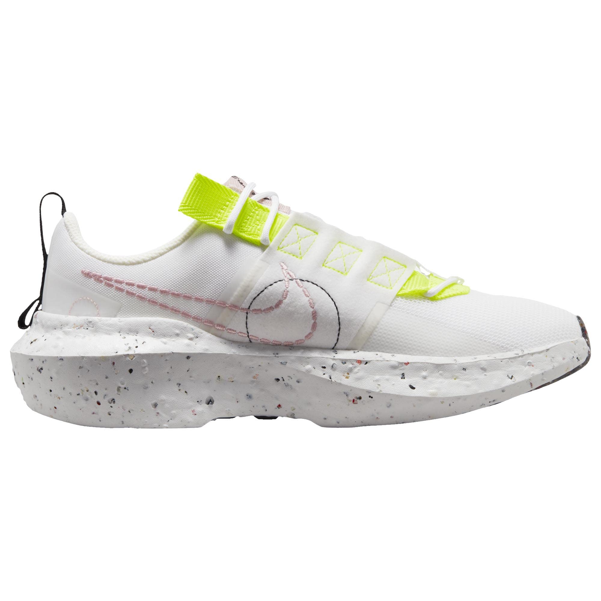 NIKE Women's Running Shoe, White Pink, 7