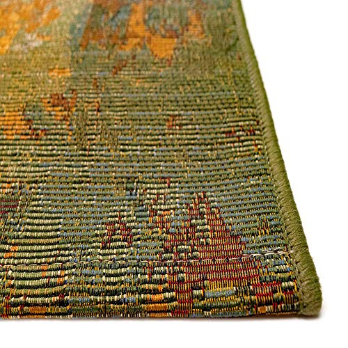 Liora Manne Marina Indoor Outdoor Rug - Traditional Designs, Comfortable & Durable, Power Loomed, Polypropylene Material, UV Stabilized, Kermin Green, 8'10" x 11'9"