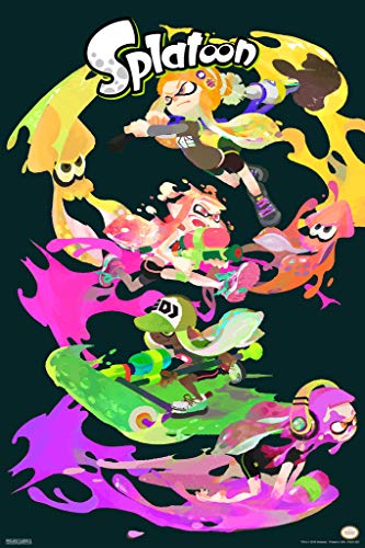 Pyramid America Splatoon Character Stack Nintendo Cool Wall Decor Art Print Poster 12x18