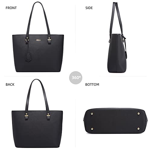 Handbags for Women Large Tote Shoulder Bags Top Handle Satchel Purses Wallet Crossbody Bag set 4pcs