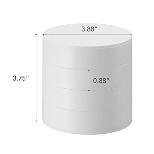 YAMAZAKI home Tower 4-Tiered Accessory Tray White