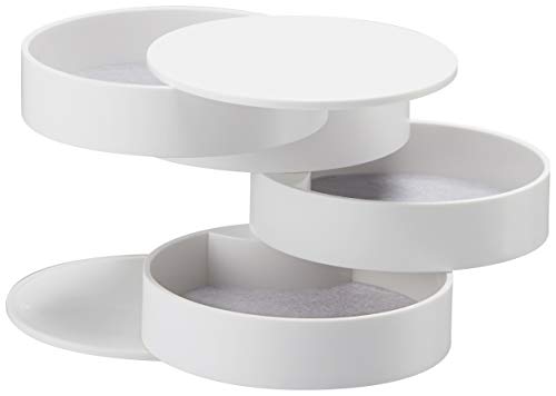 YAMAZAKI home Tower 4-Tiered Accessory Tray White