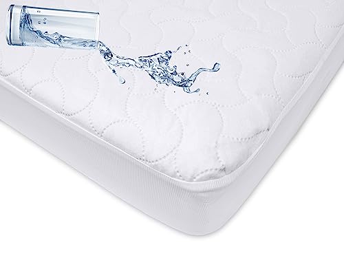 American Baby Company Waterproof Pack N Play Playard Mattress Protector, Quilted Fitted Pack and Play Mattress Pad Cover, 27" x 39"